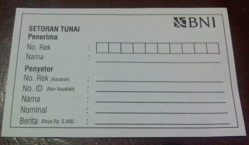 Beginilah Cara Menabung di Bank BNI Melalui Teller